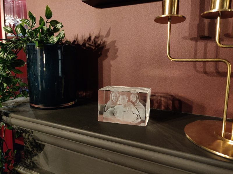 Photo Crystal Rectangle 60x60x90mm - Laser Crystal Engraving